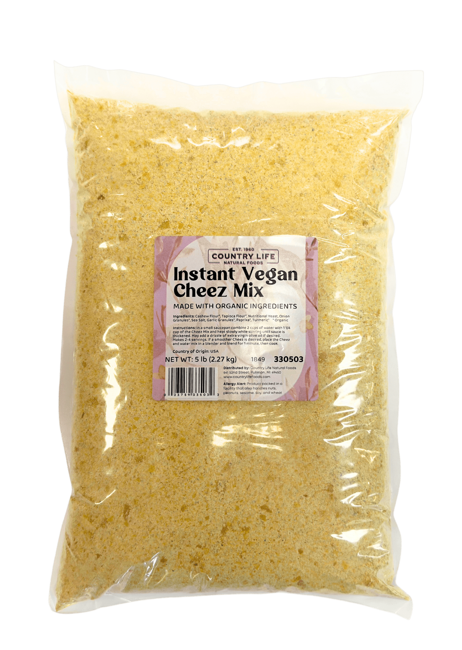 Cheez Mix, Vegan, Instant | Country Life Natural Foods