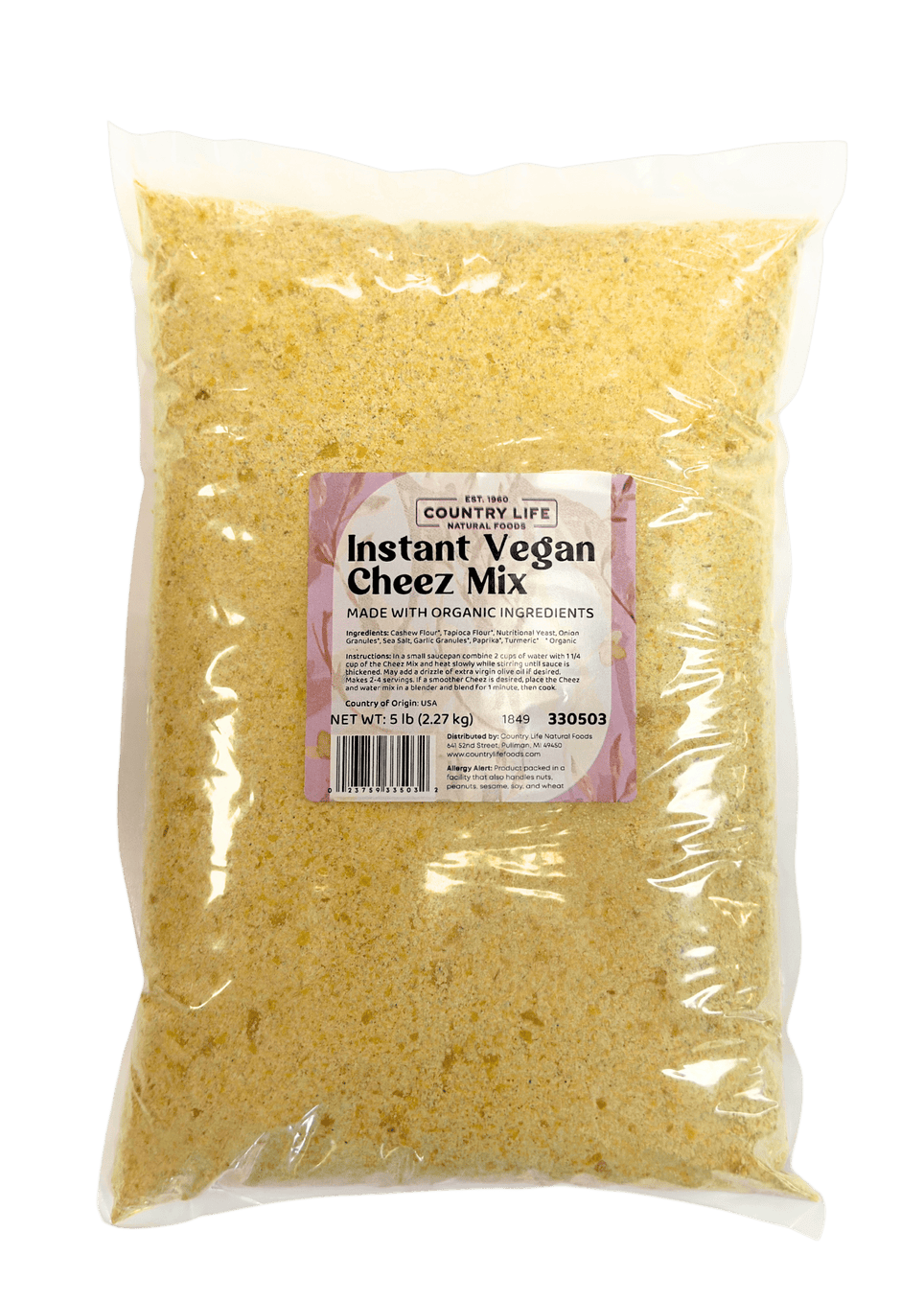 Cheez Mix, Vegan, Instant | Country Life Natural Foods