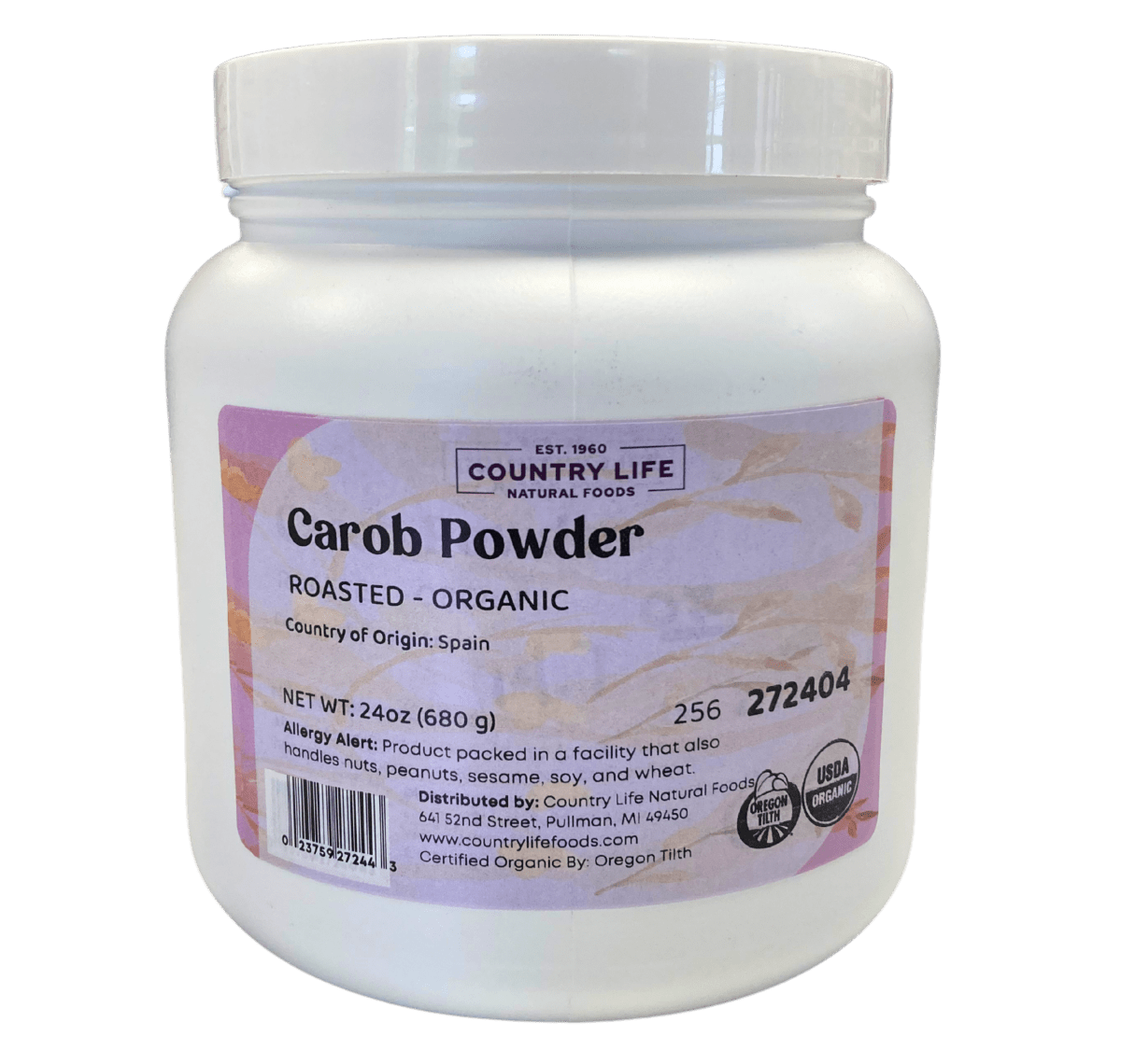 Carob Powder, Roasted, Organic | Country Life Natural Foods
