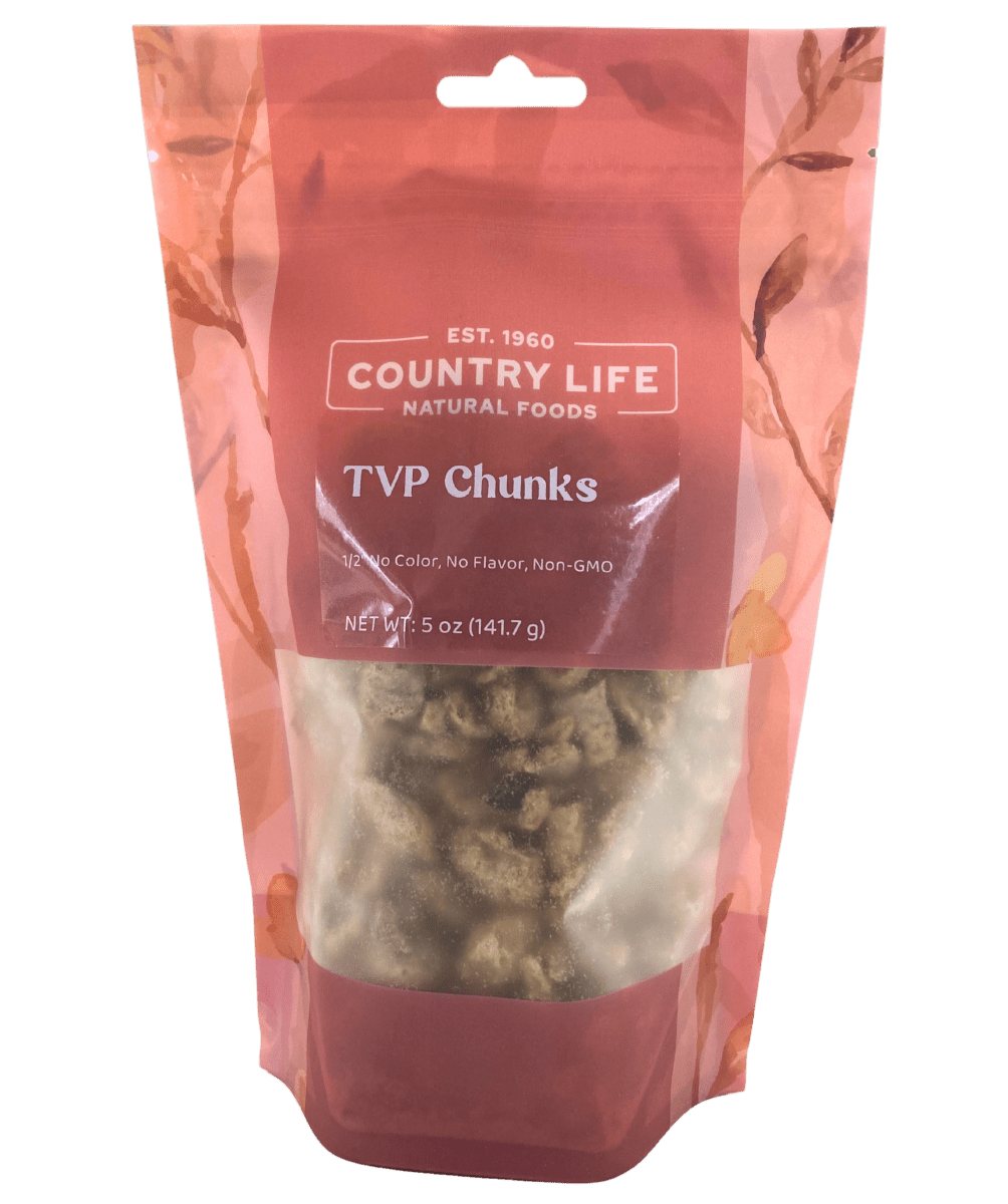 TVP Chunks, No Added Color or Flavor, Non-GMO | Country Life Natural Foods