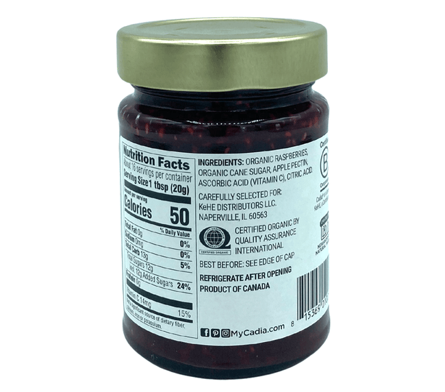 Raspberry Preserves, Organic, Cadia | Country Life Natural Foods