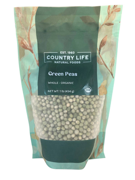 Peas, Green, Organic, Whole | Country Life Natural Foods
