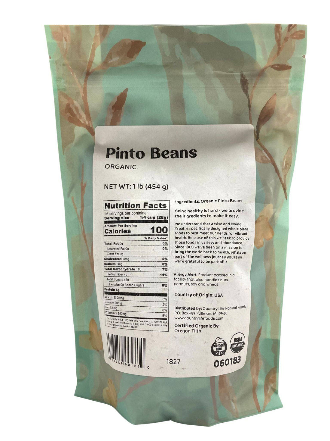 Pinto Beans, Organic | Country Life Natural Foods