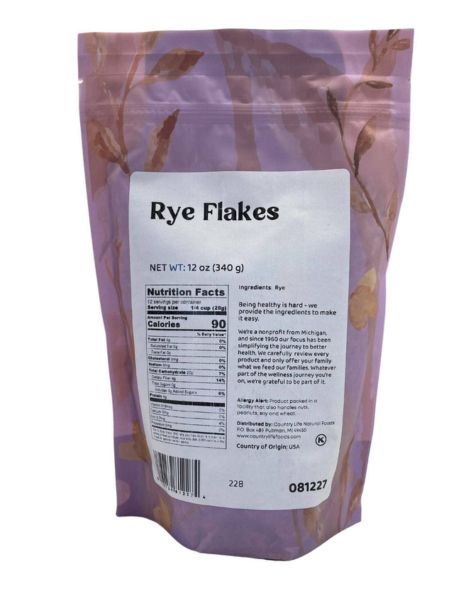 Rye, Rolled Flakes | Country Life Natural Foods