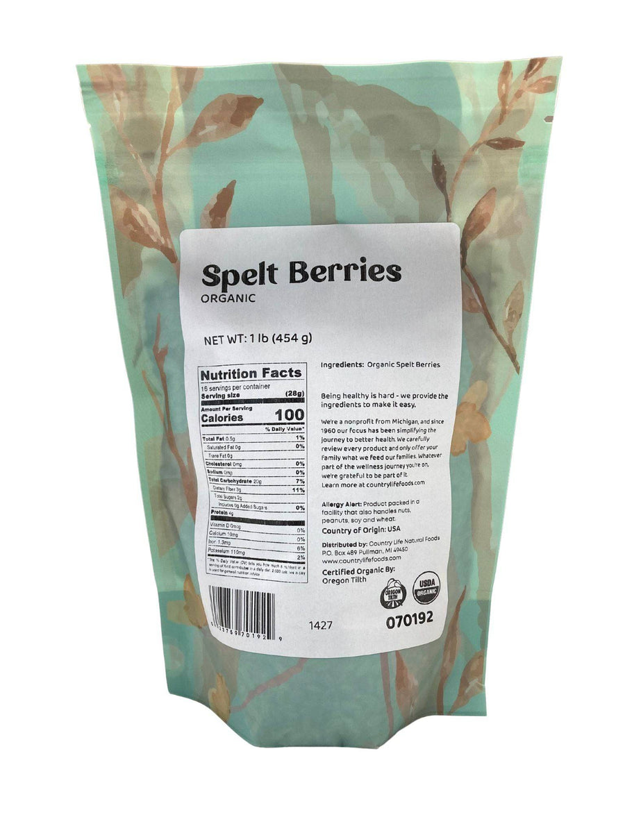Spelt Berries, Organic | Country Life Natural Foods