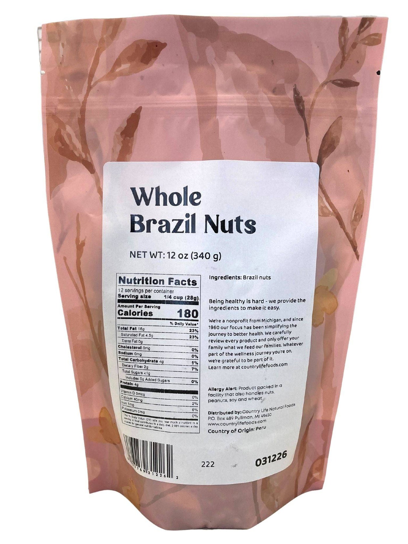 Brazil Nuts, Whole | Country Life Natural Foods