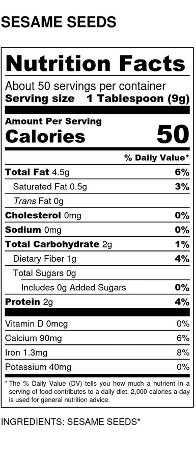 Sesame Seeds, Natural, Organic | Country Life Natural Foods